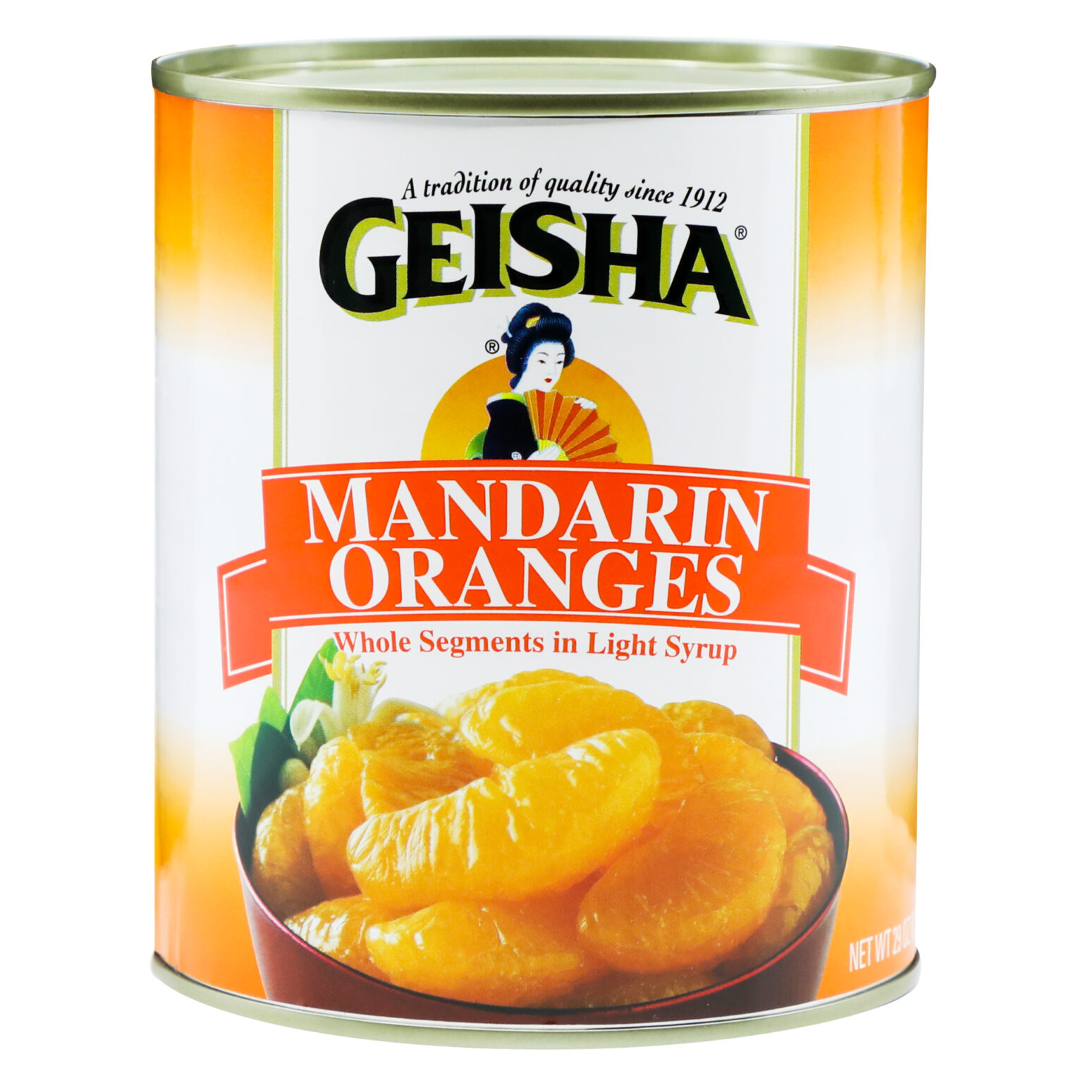 MANDARIN ORANGES WHOLE SEGMENTS IN LIGHT SYRUP 29OZ – Geisha Brand