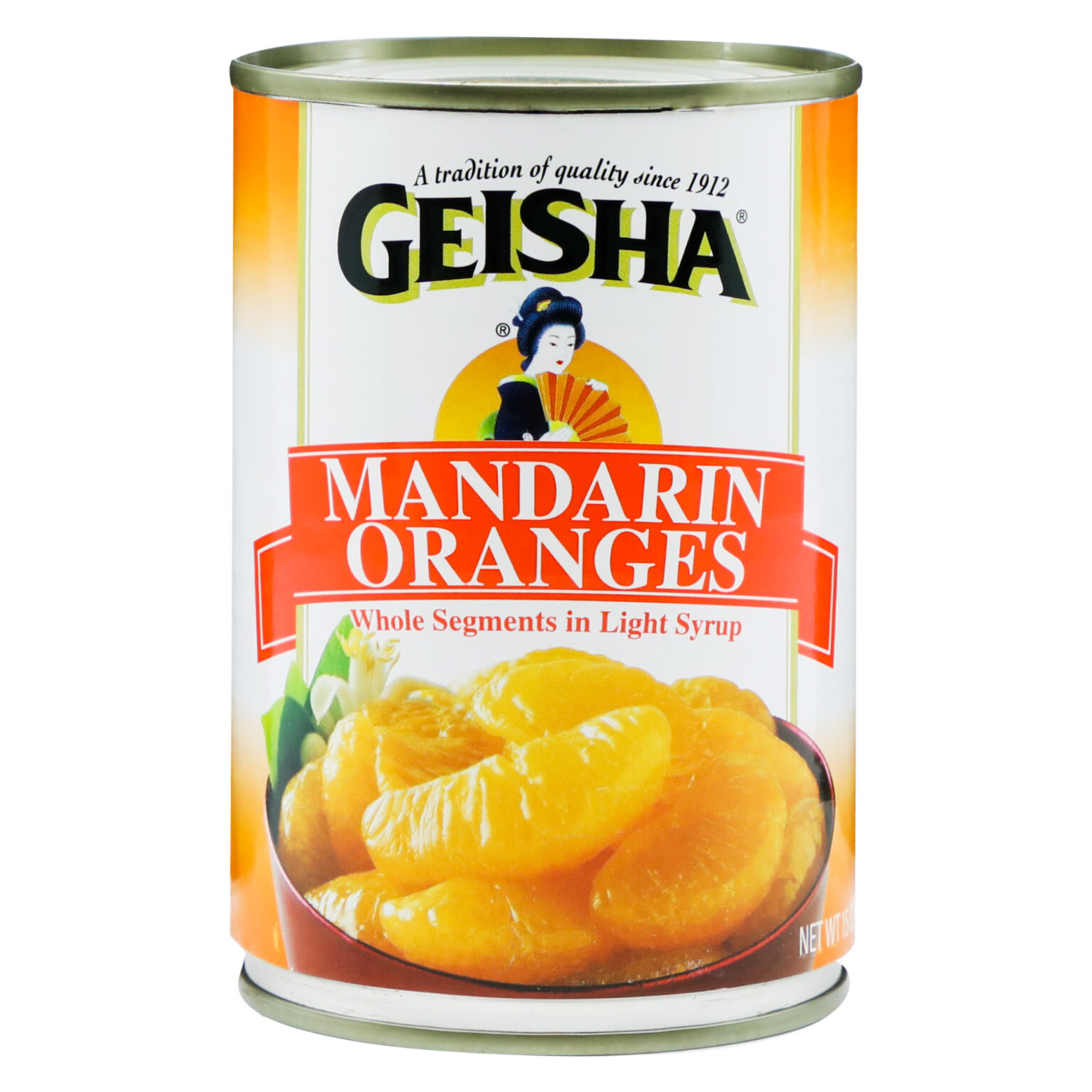 MANDARIN ORANGES WHOLE SEGMENTS IN LIGHT SYRUP 15OZ – Geisha Brand