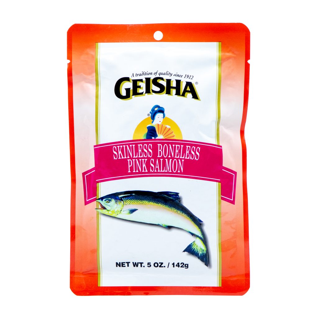 SKINLESS BONELESS PINK SALMON – Geisha Brand