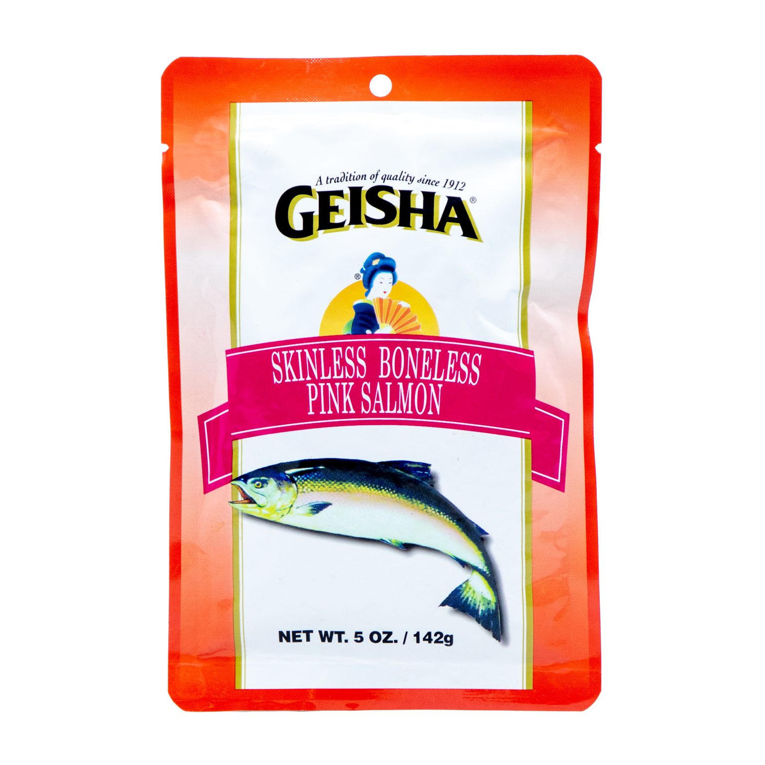 SKINLESS BONELESS PINK SALMON – Geisha Brand