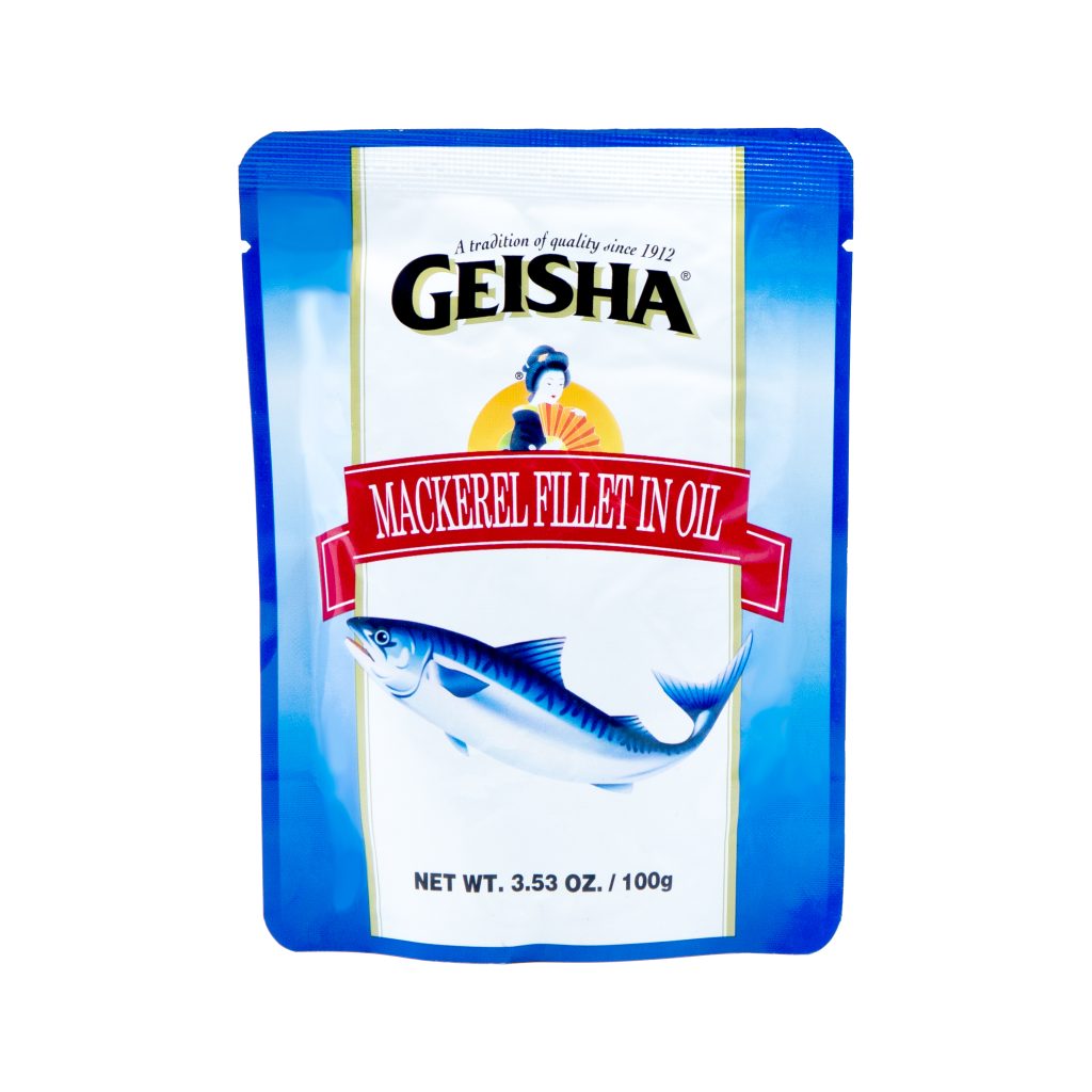 MACKEREL FILLET IN SOYBEAN OIL – Geisha Brand