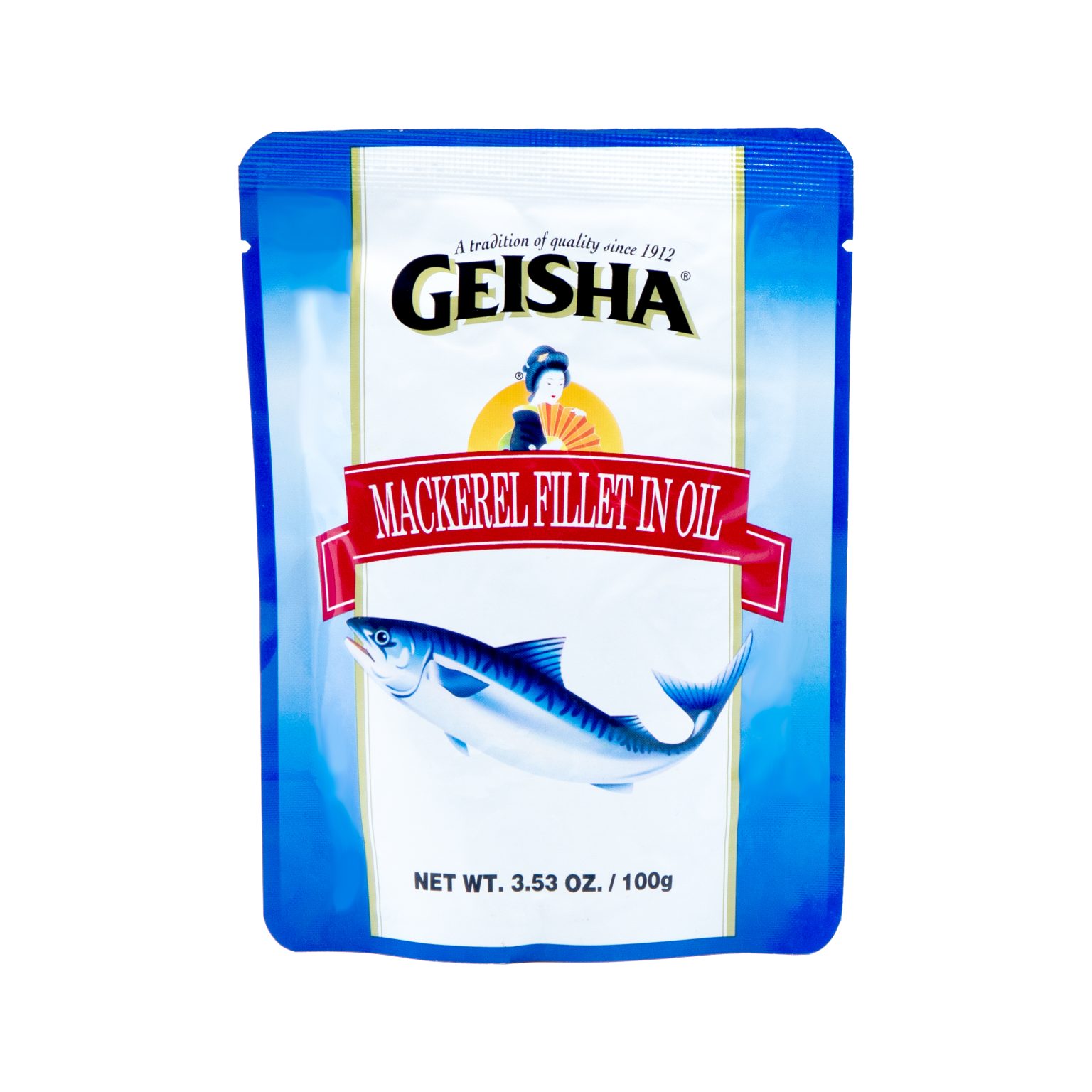 MACKEREL FILLET IN SOYBEAN OIL – Geisha Brand