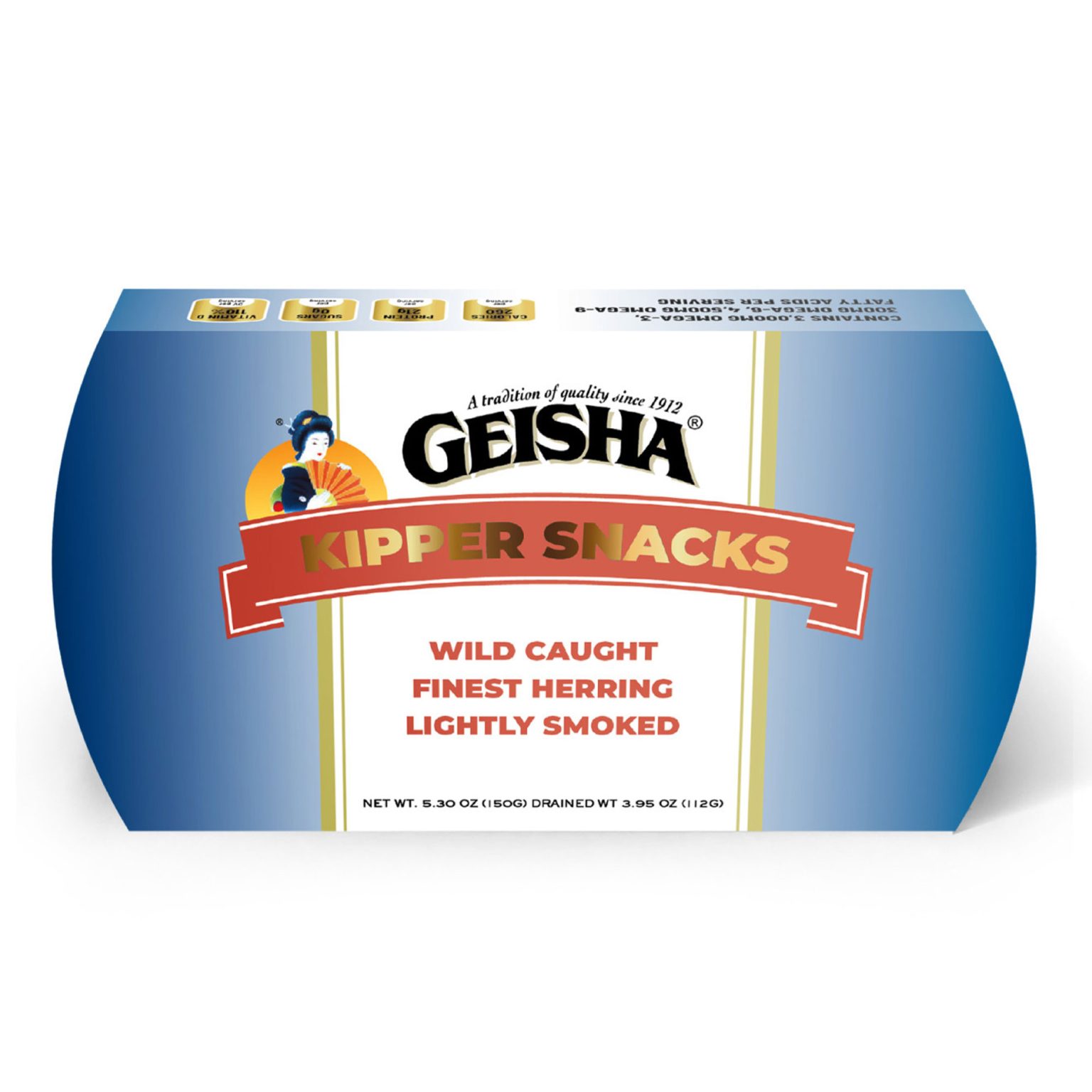 KIPPER SNACKS WILD CAUGHT FINEST HERRING LIGHTLY SMOKED – Geisha Brand